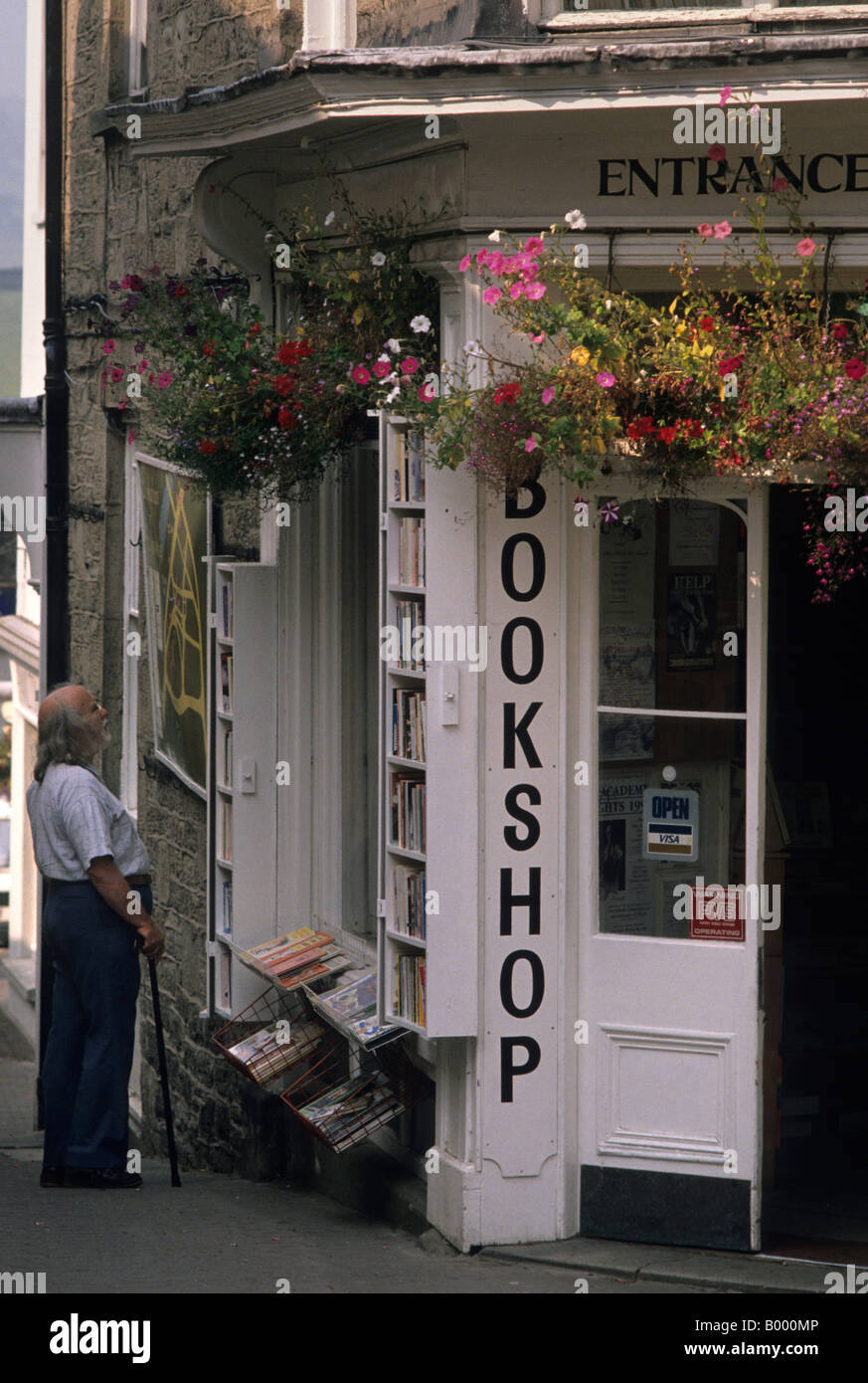 Bookshop, Hay on Wye Stock Photo - Alamy