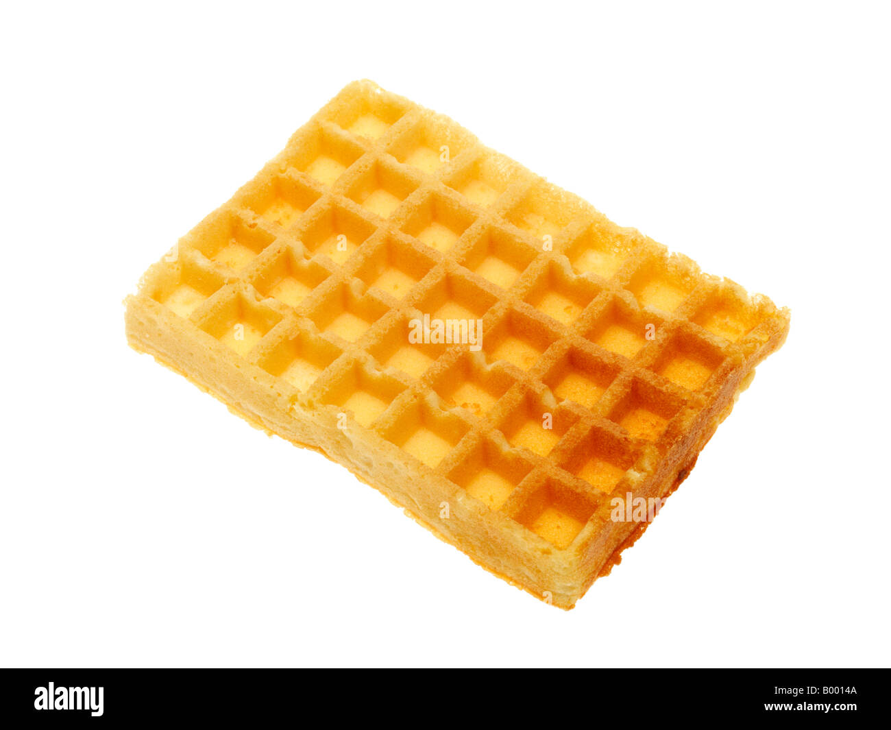 Fresh Baked Savoury Golden Brown Breakfast Waffles Isolated Against A ...