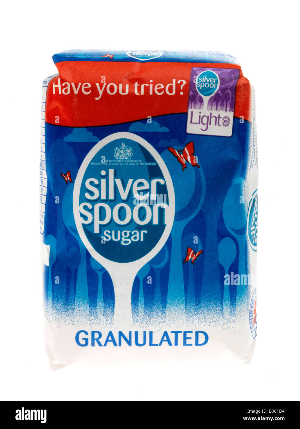 Silver spoon sugar bag Cut Out Stock Images & Pictures - Alamy