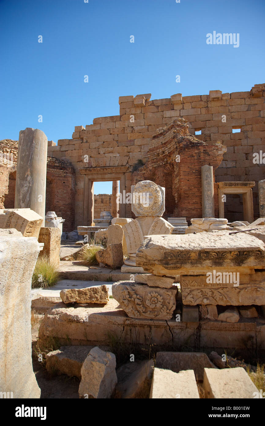 Medusa forum ruins leptis magna hi-res stock photography and images - Alamy