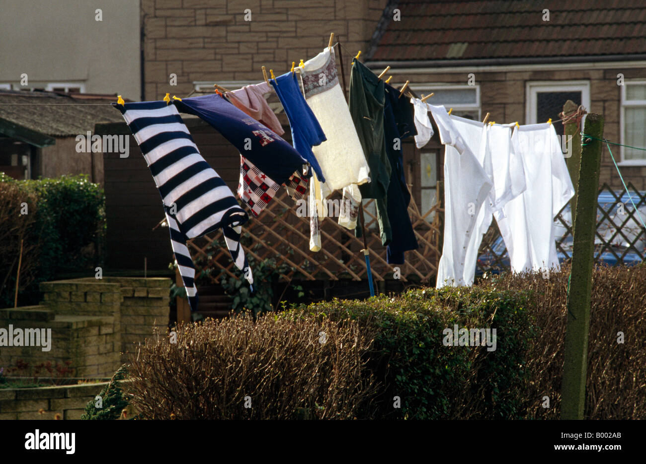 Harrogate Yorkshire Washing Blowing On Line Stock Photo - Alamy