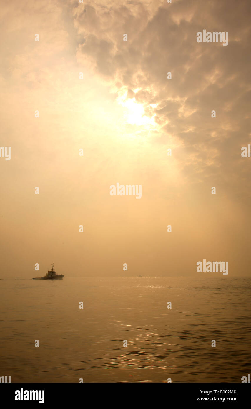 Sunset on the South China Sea off Hong Kong China Stock Photo - Alamy
