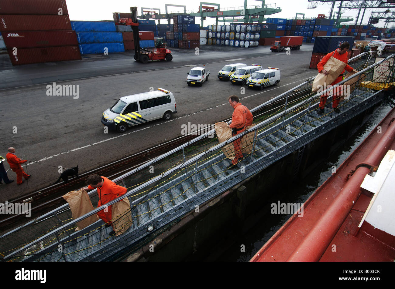 Port of Rotterdam the zwarte bende at work a team of the Dutch customs ...
