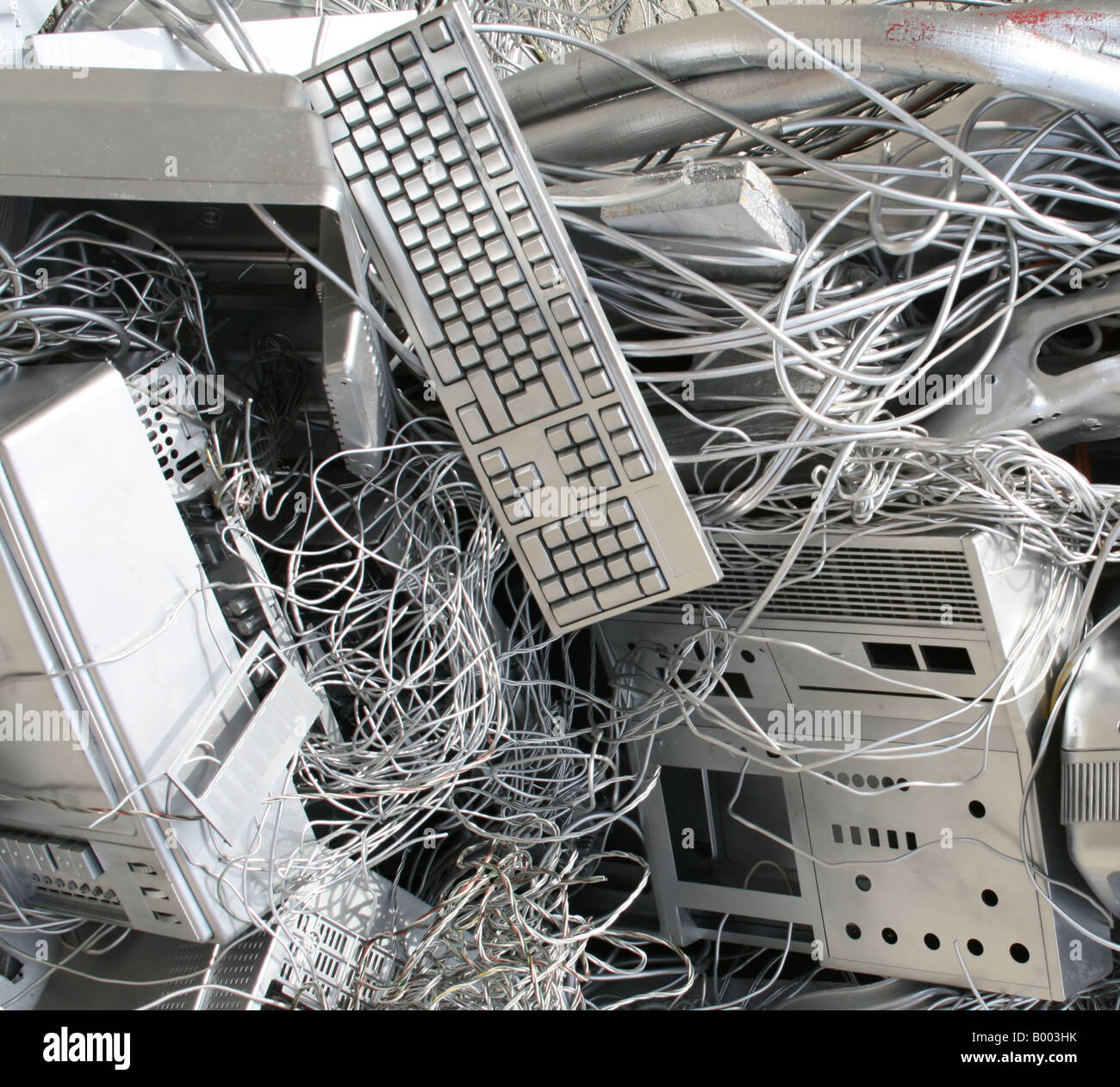 Dump of parts of computer (the pop-art production Stock Photo - Alamy