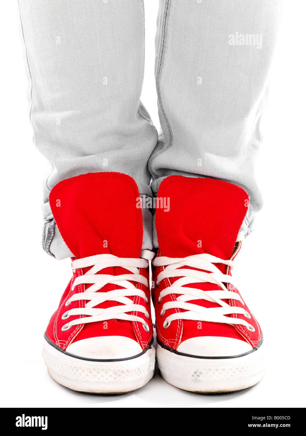 Wearing red trainers hi-res stock photography and images - Alamy