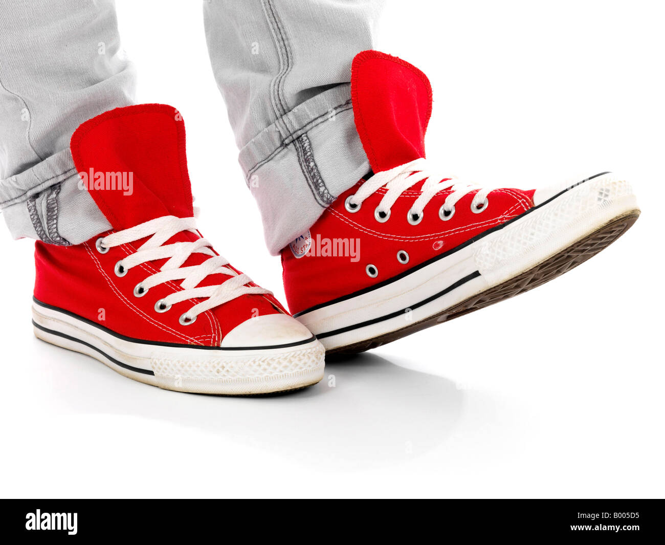 Wearing red trainers hi-res stock photography and images - Alamy