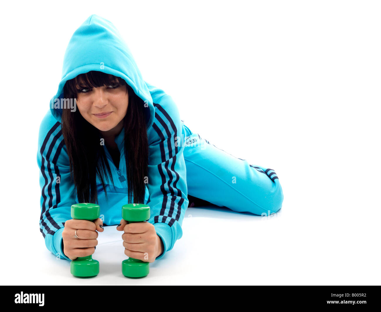 Young Woman Stretching Model Released Stock Photo - Alamy
