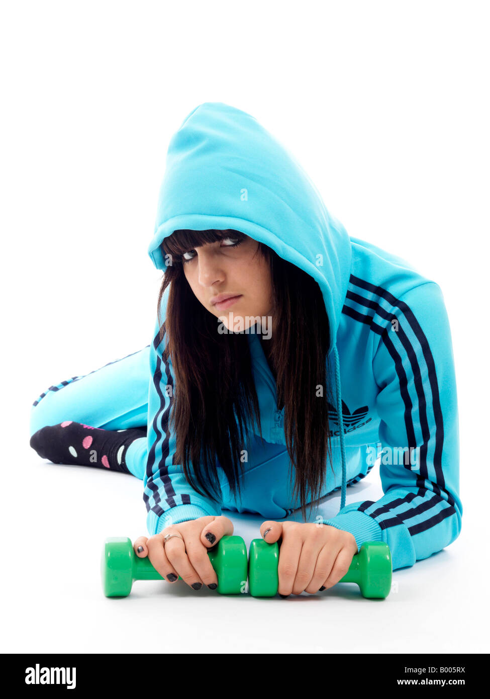 Young Woman Stretching Model Released Stock Photo - Alamy