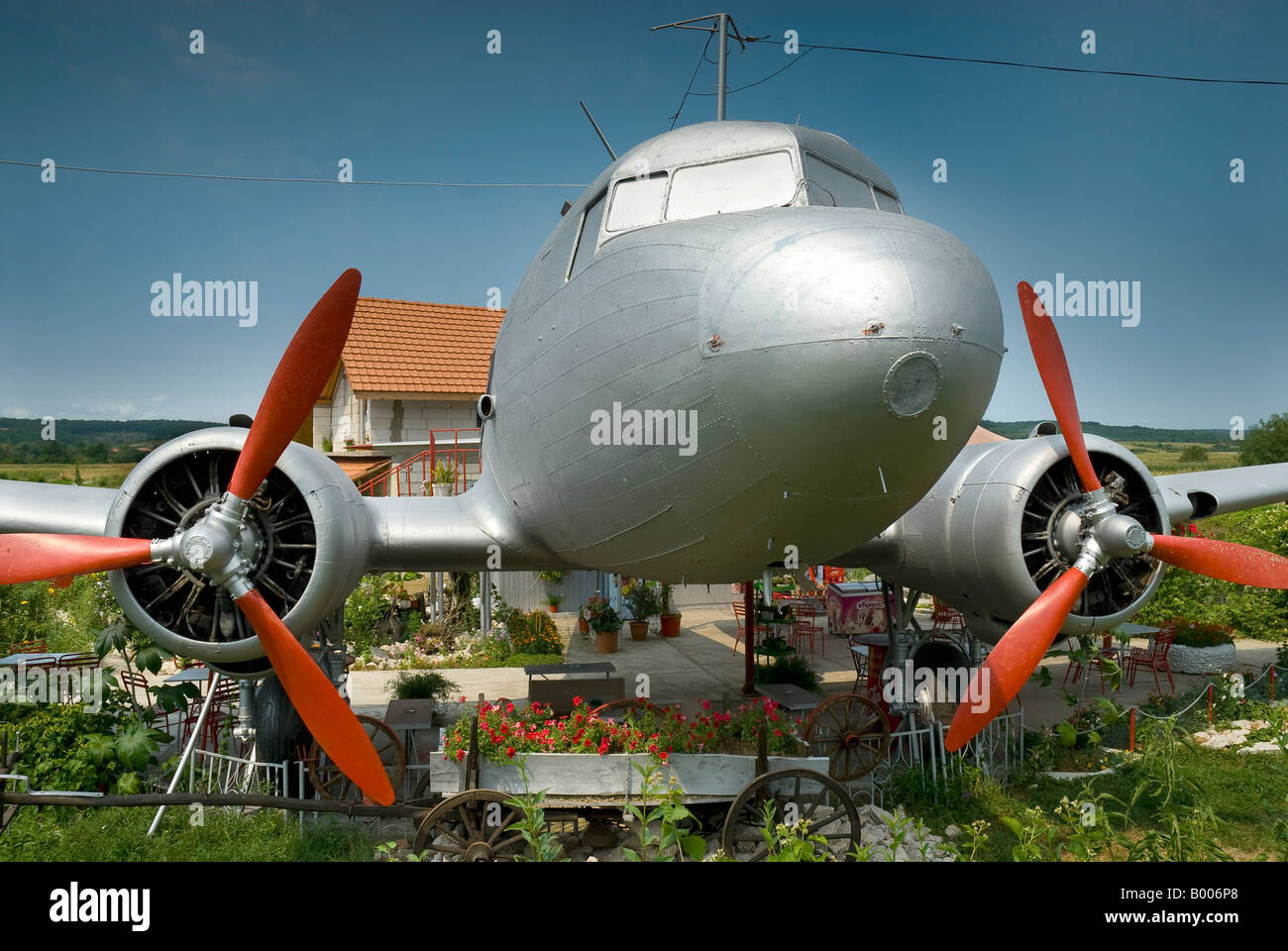 AEROPLANE IN ROMANIA Stock Photo - Alamy
