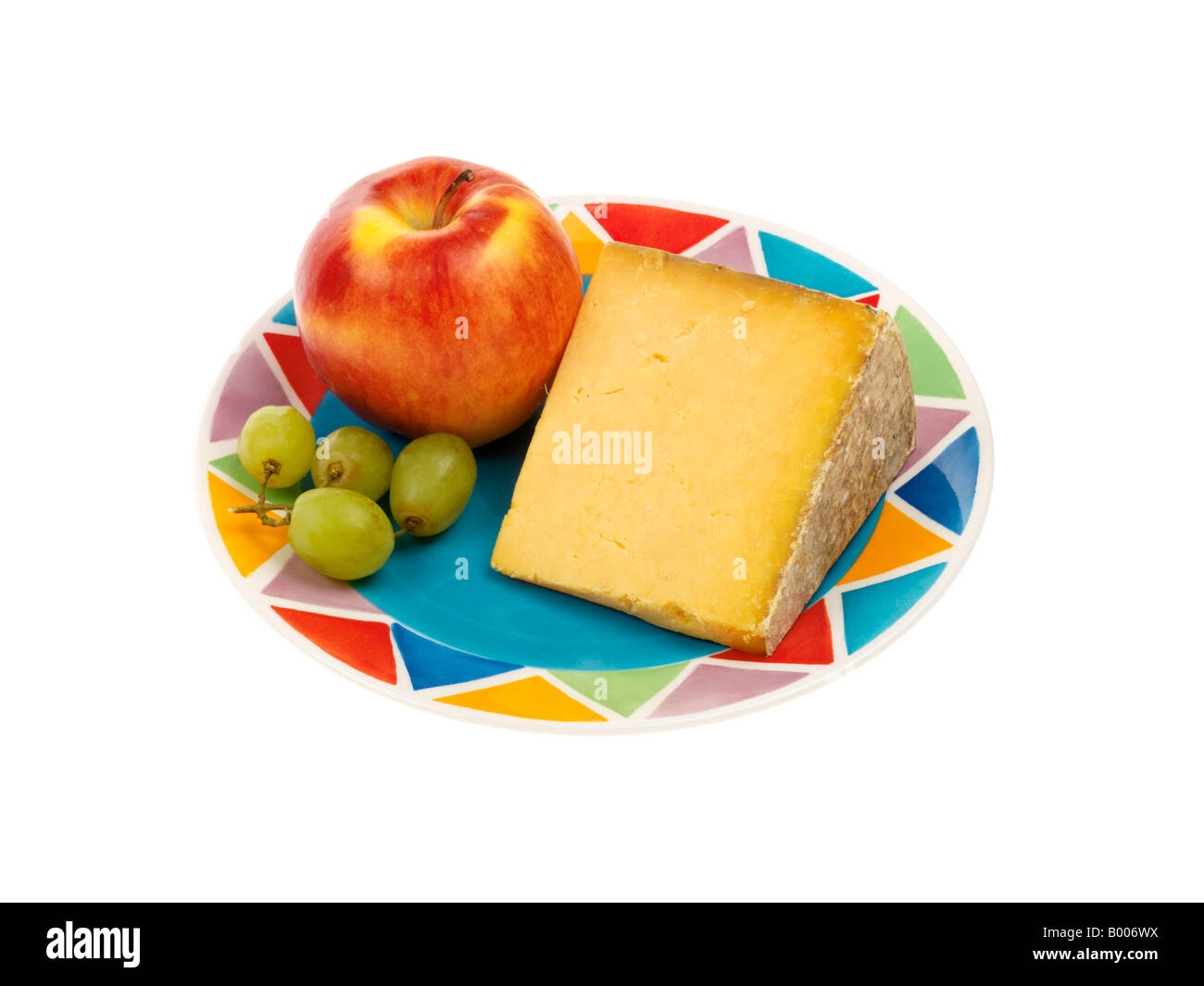 Fresh Block Or Wedge Of Cheese With A Selection Of Fresh Ripe Healthy ...