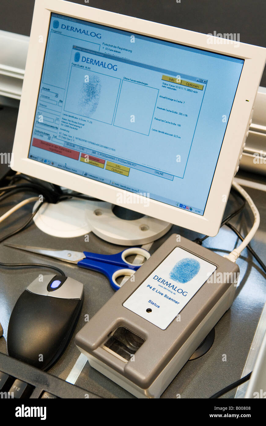 Biometric scanner hi-res stock photography and images - Alamy