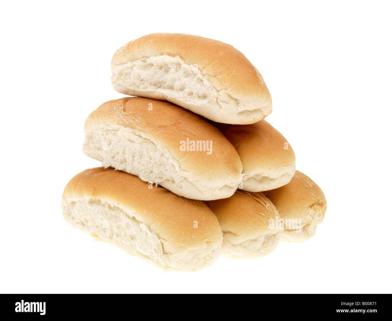 White Finger Rolls Stock Photo - Alamy
