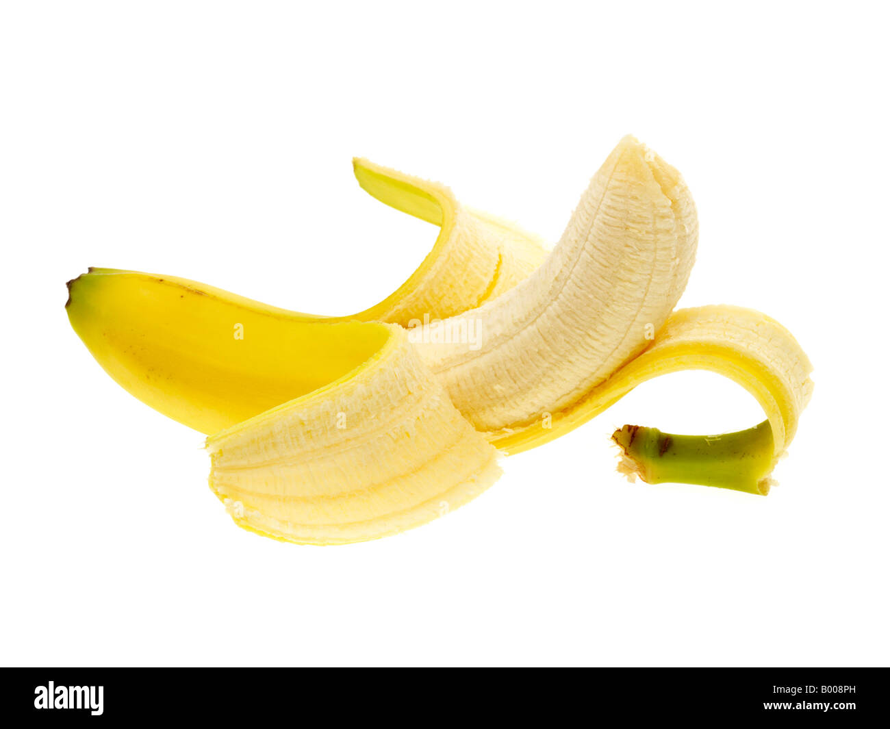 Single Whole Fresh Ripe Healthy Tropical Yellow Banana, Close Up, With ...