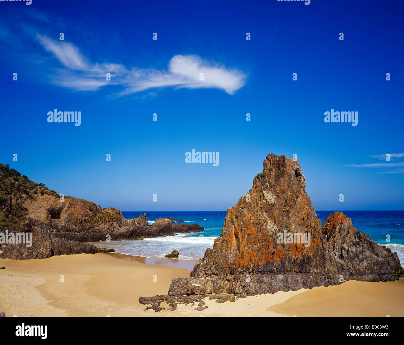 Beach at Mullimburra Point Eurobodalla National Park New South Wales ...