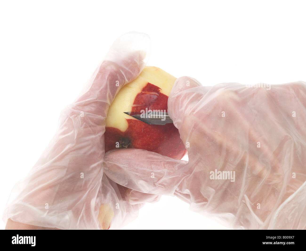 Peeling an Apple With Scalpel Stock Photo - Alamy
