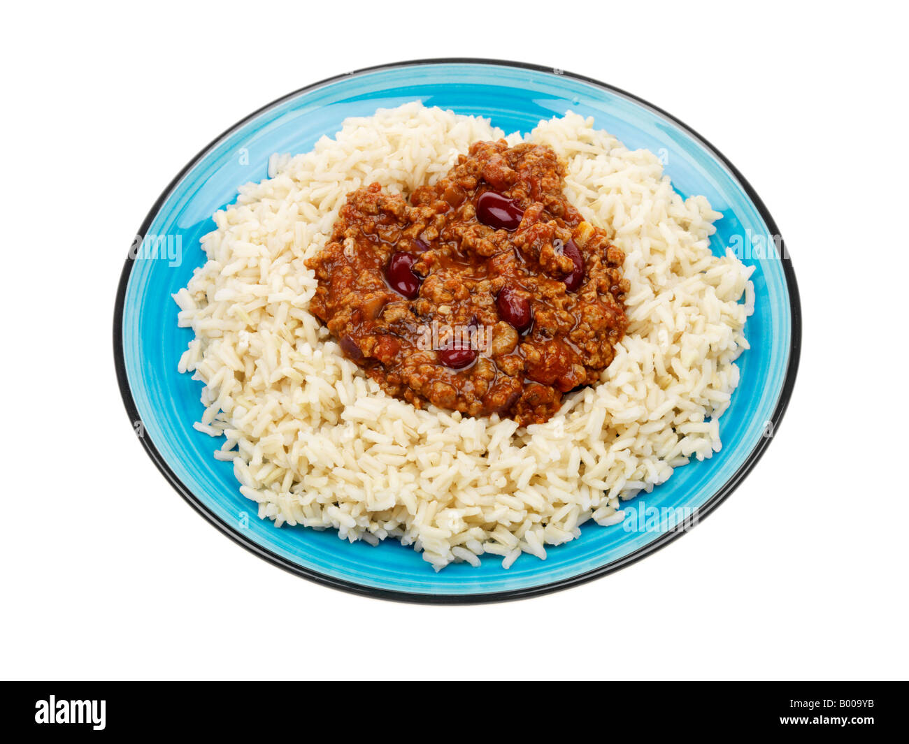 Quorn Chilli with Brown Rice Stock Photo - Alamy