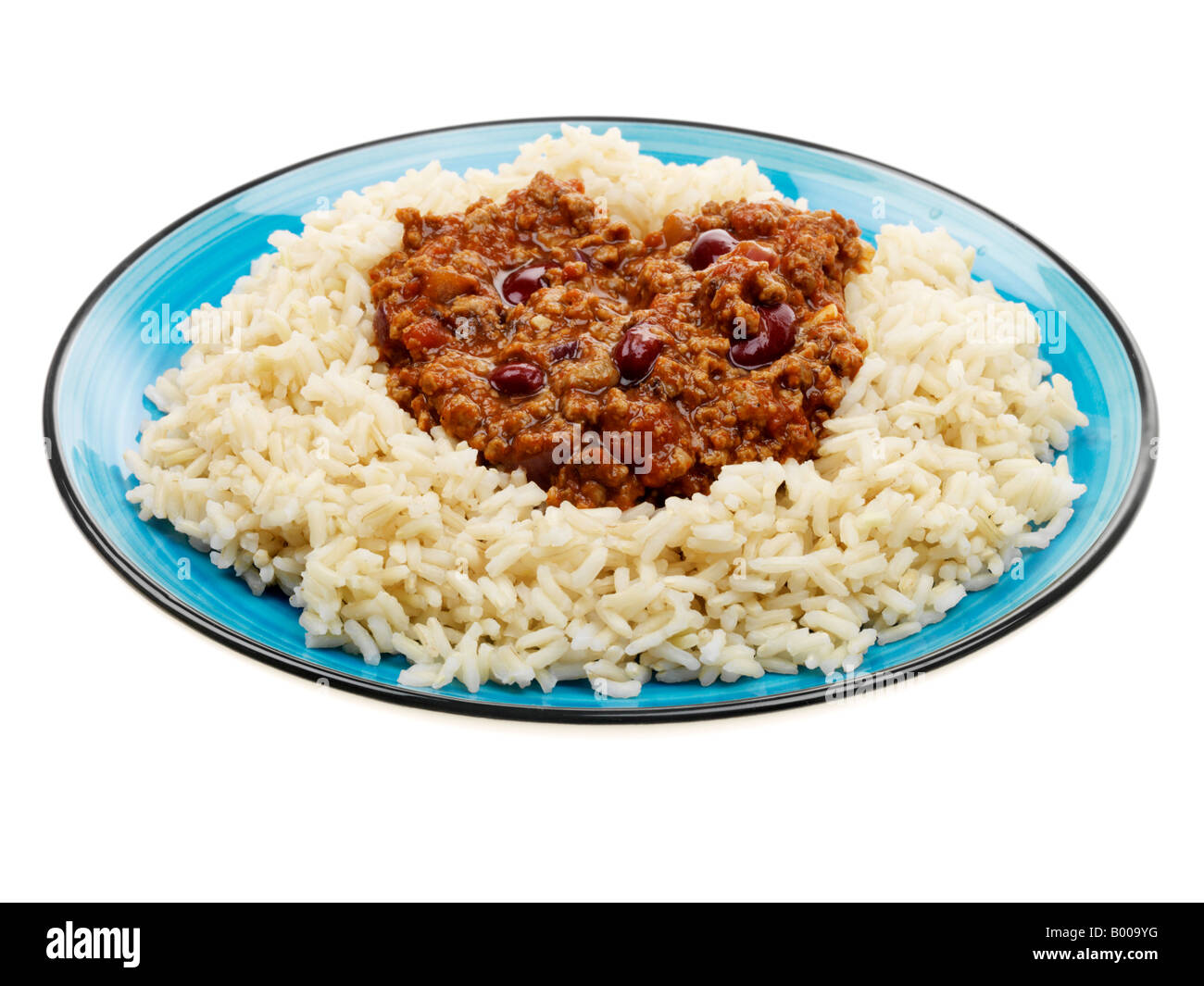 Quorn Chilli with Brown Rice Stock Photo - Alamy