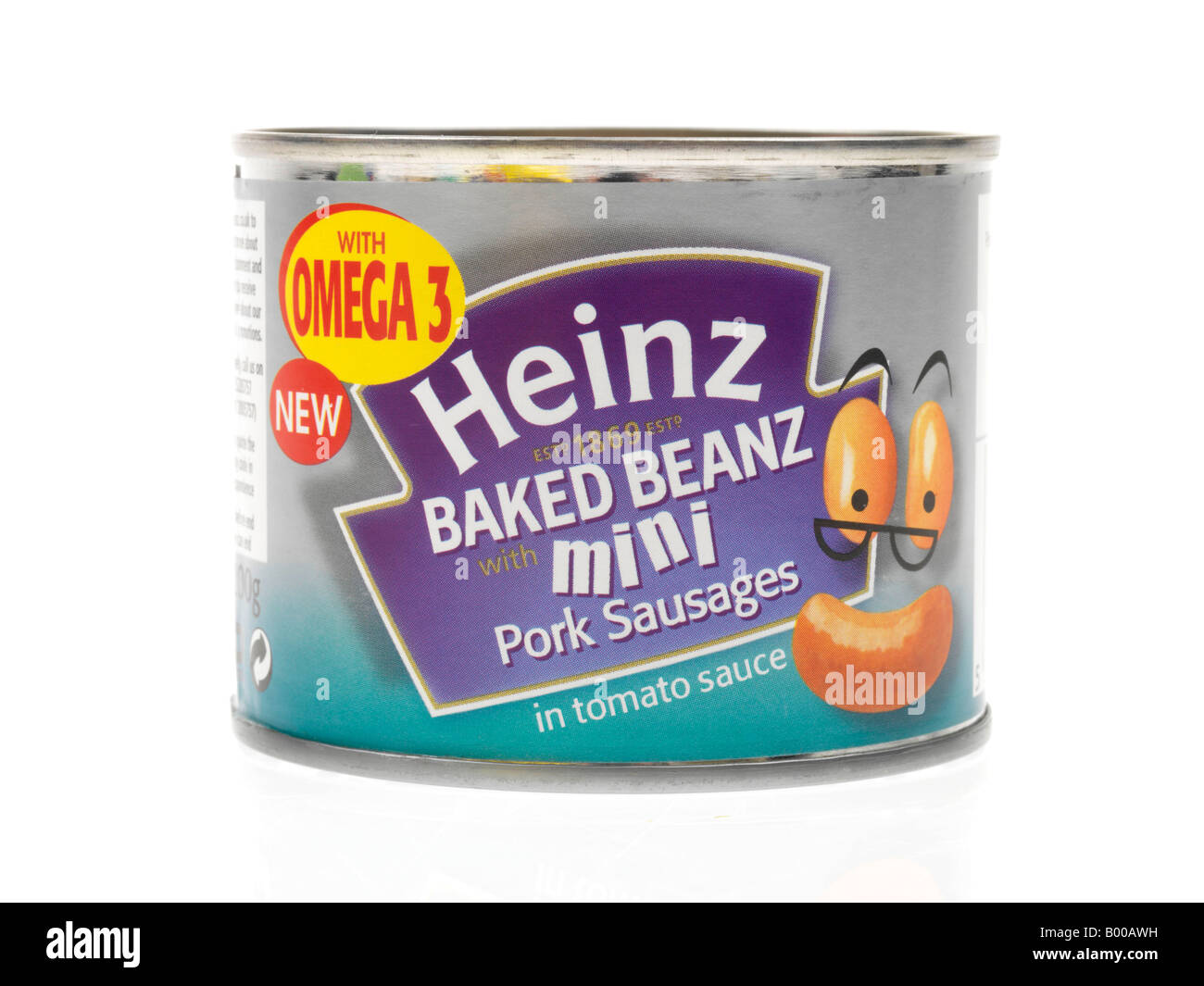 Baked Beans with Mini Pork Sausages Stock Photo - Alamy