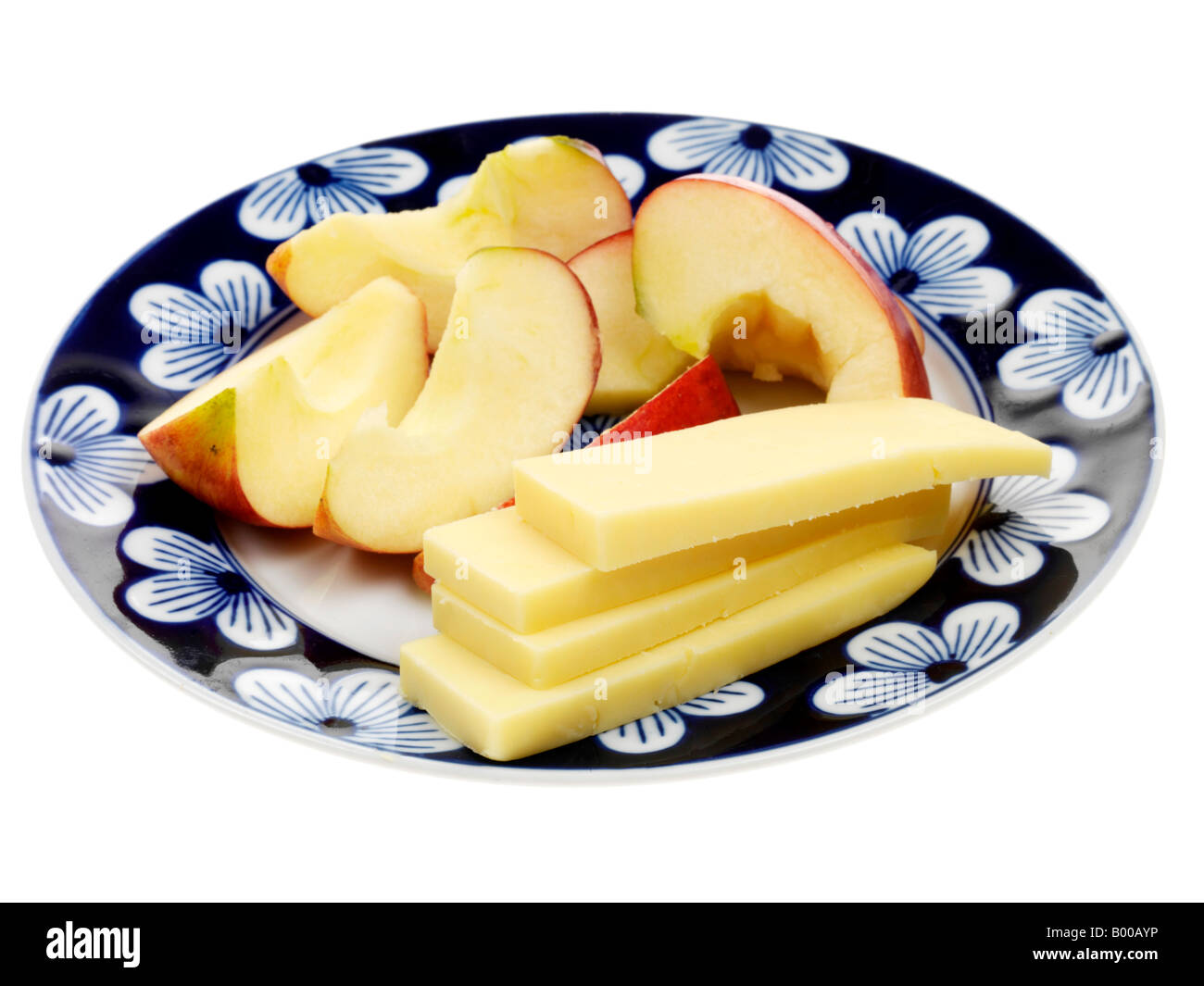 Cheese with Apple Stock Photo - Alamy