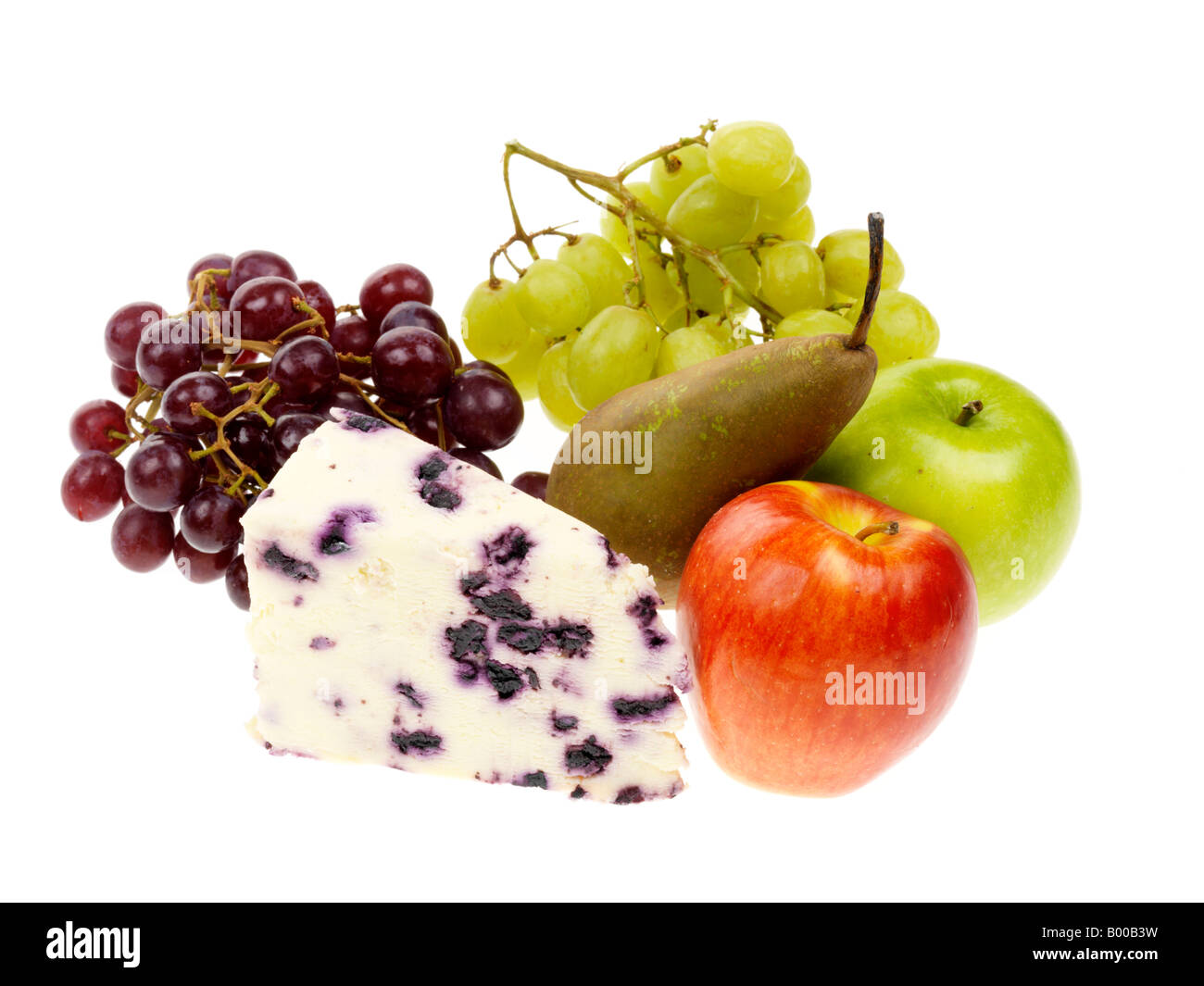 Blueberry White Stilton Cheese with Fruit Stock Photo - Alamy