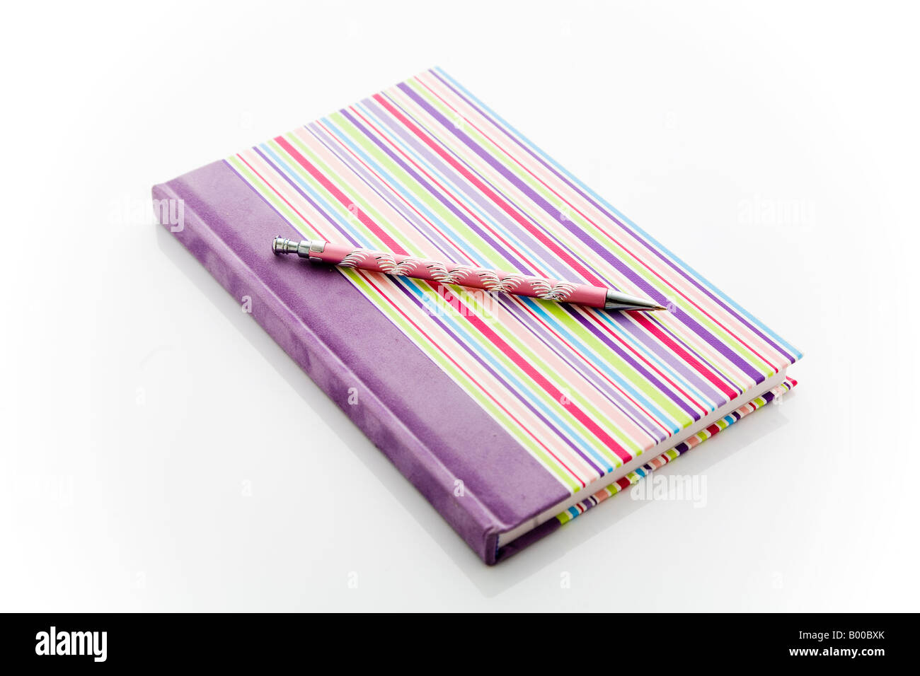 Journal with a pen Stock Photo - Alamy
