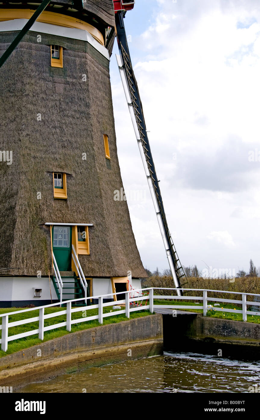 Windmill Leidschendam near the Hague Netherlands Holland Dike Stock ...