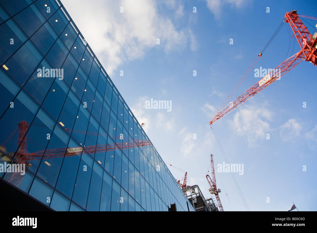 Construction work. Spinningfields, Manchester, Greater Manchester ...