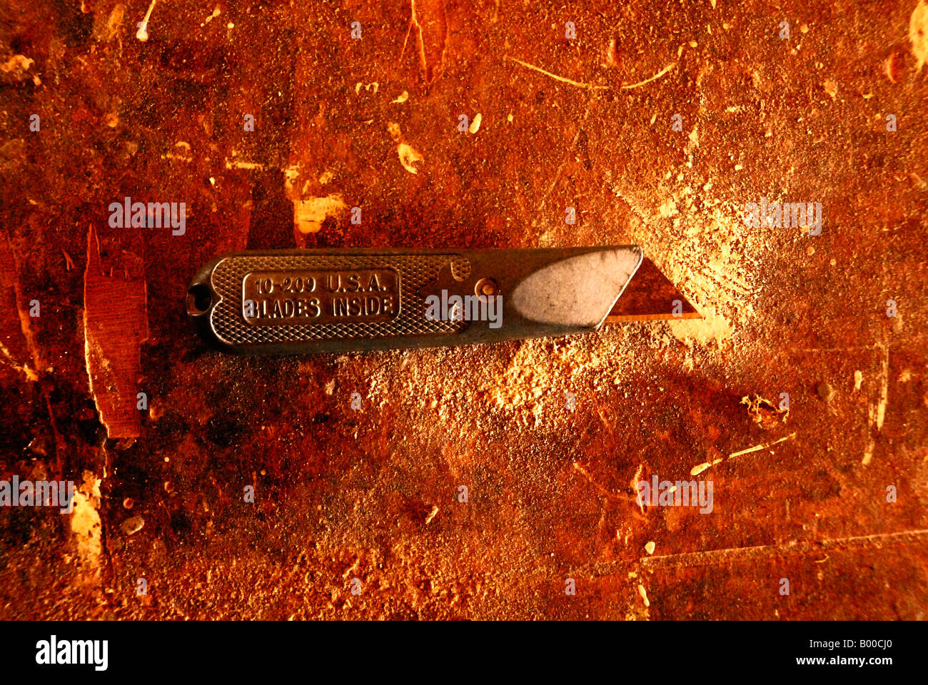 wood working utility knife Stock Photo - Alamy