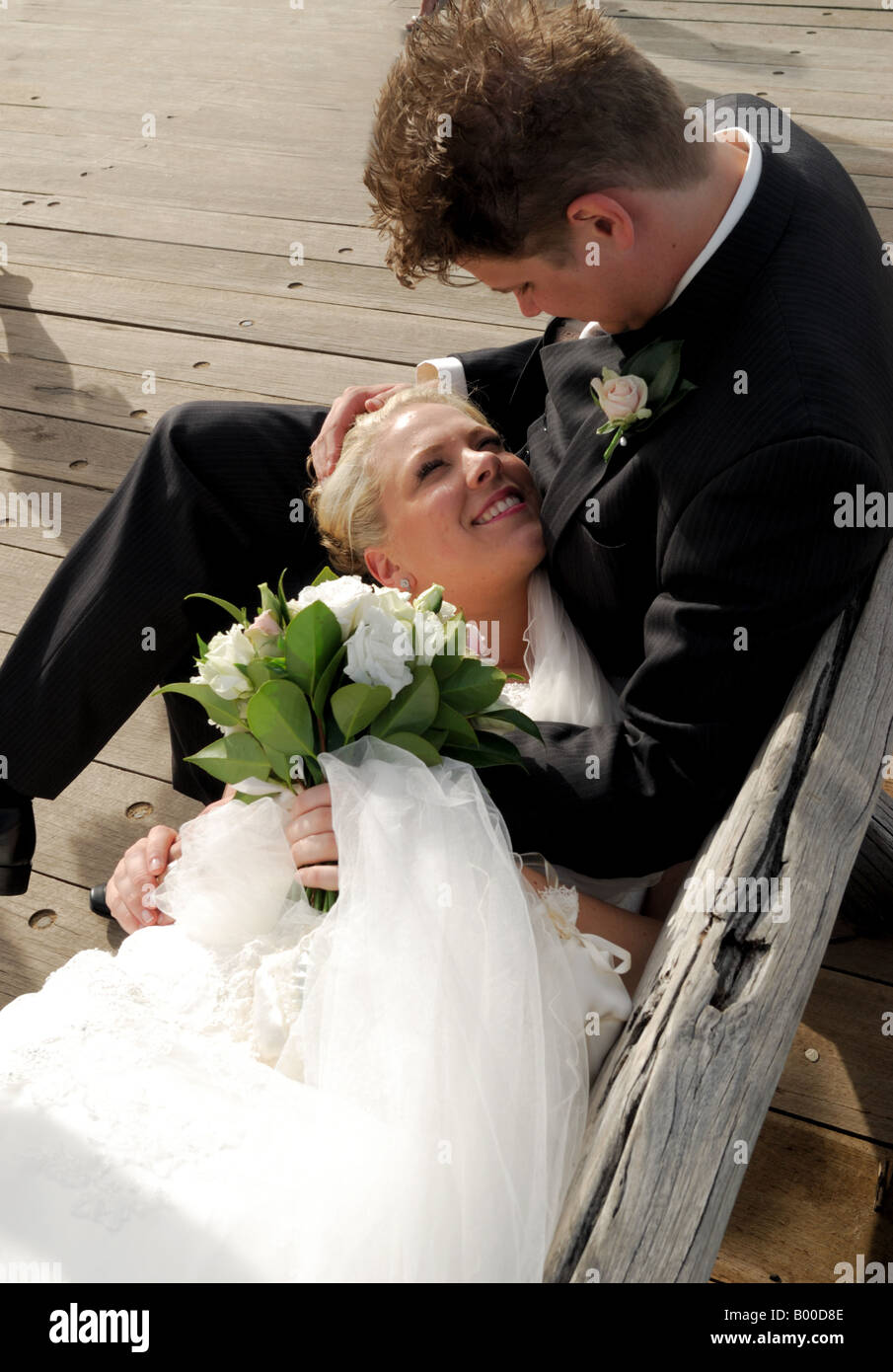 Bride and Groom Stock Photo - Alamy