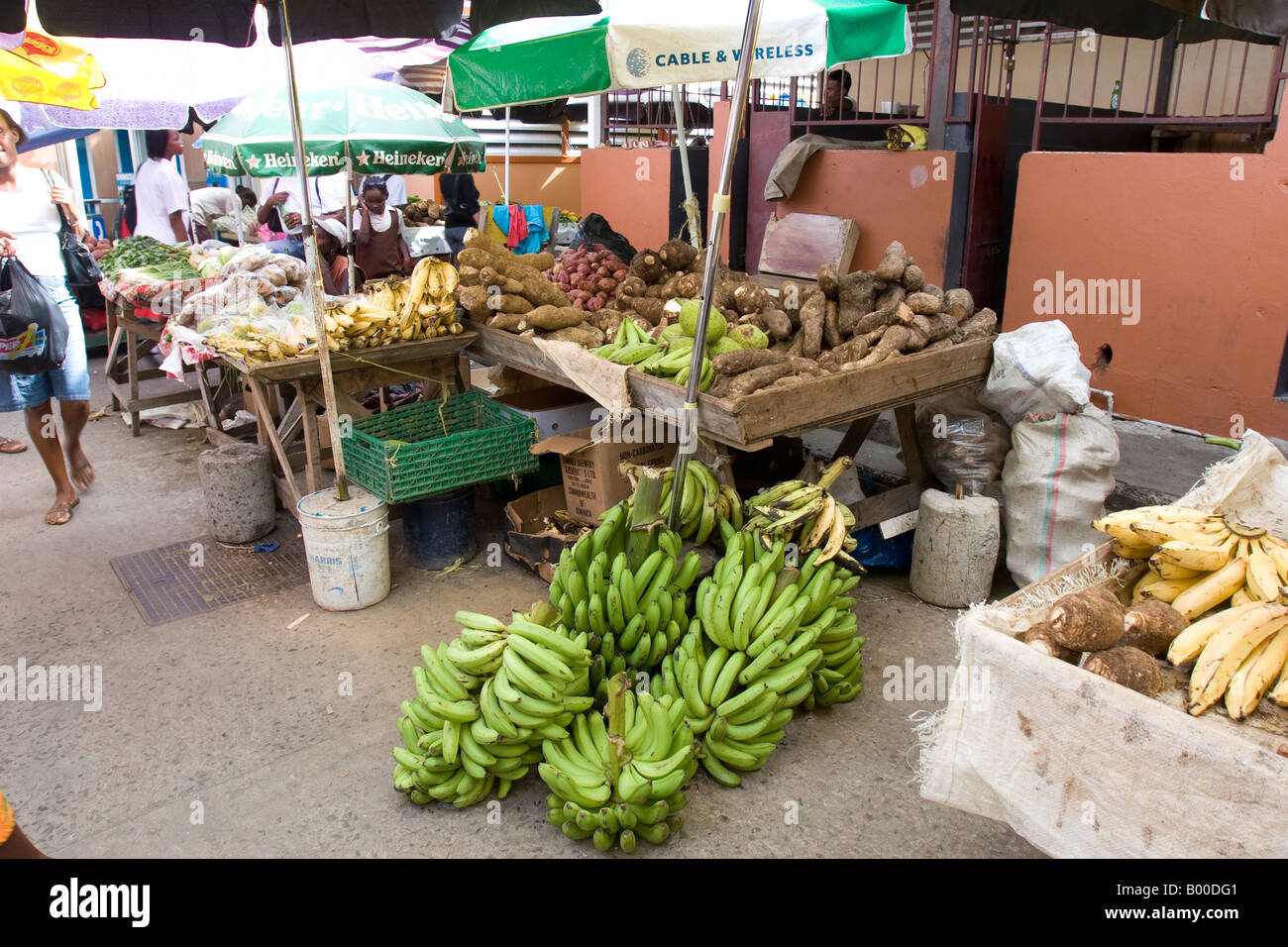 Market, Castries St Lucia Stock Photo - Alamy