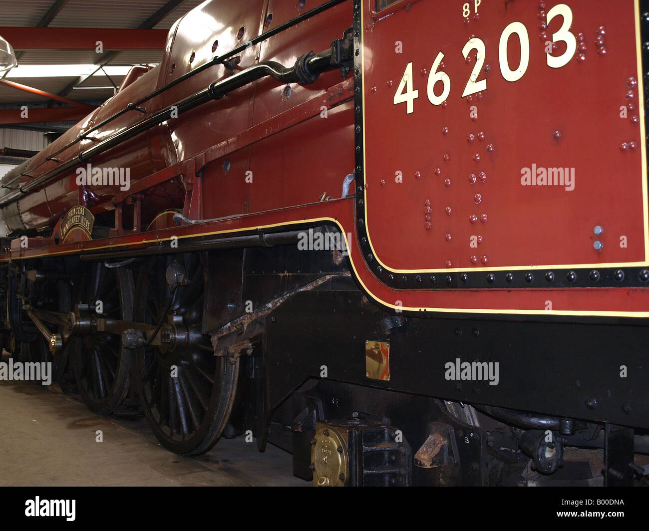 the "princess margaret rose"steam locomotive looking from the cab to ...