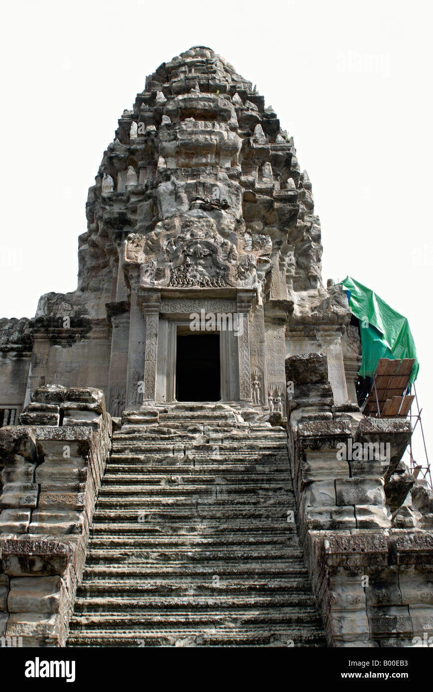 Cambodia, Angkor Wat 12th century A.D. Central Shrine. Uppermost level ...