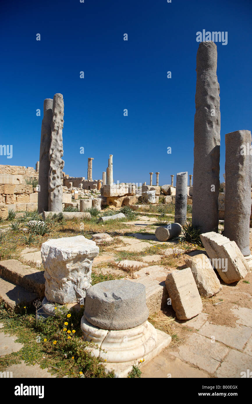 Leptis Magna, Roman City, Libya, North Africa Stock Photo - Alamy