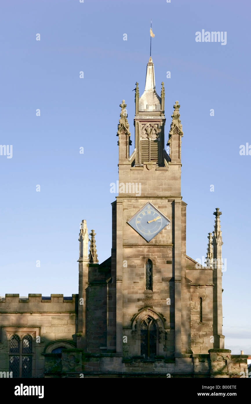 The church on the East gate of Warwick Stock Photo - Alamy