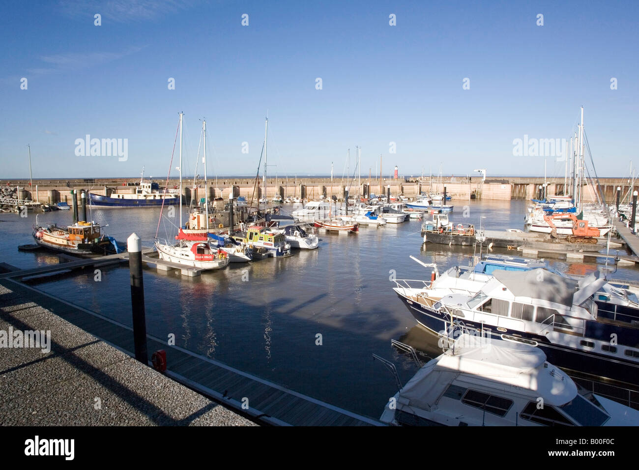 The pier jetty and harbour at watchet somerset england uk Stock Photo ...