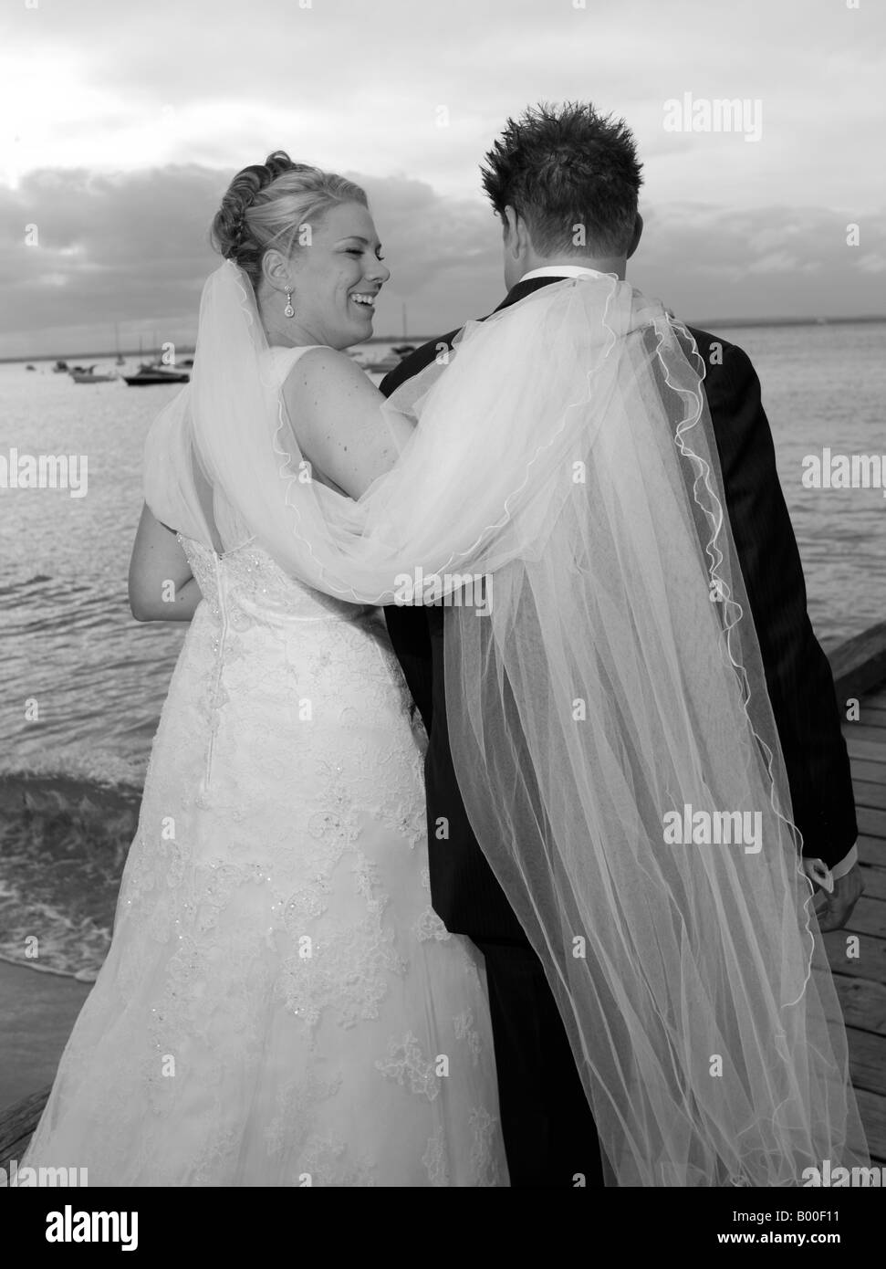 Bride and groom Stock Photo - Alamy