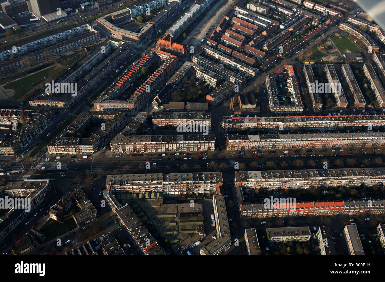 Rotterdam aerial view of Rotterdam Zuid Stock Photo - Alamy