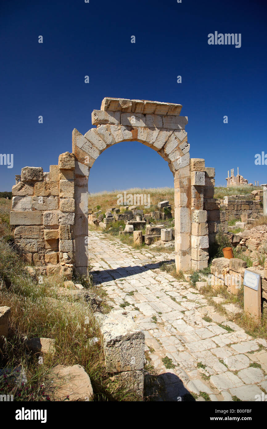Arch of Tiberius Leptis Magna, Libya, North Africa Stock Photo - Alamy