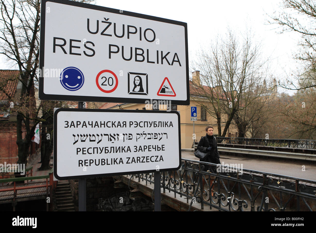 Uzupis neighbourhood Vilnius Lithuania Stock Photo - Alamy
