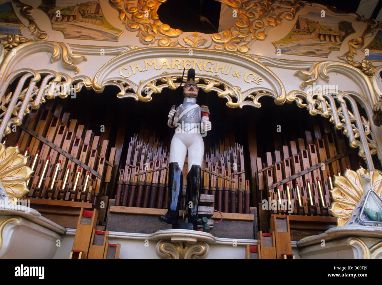Decorated fairground steam organ Stock Photo - Alamy