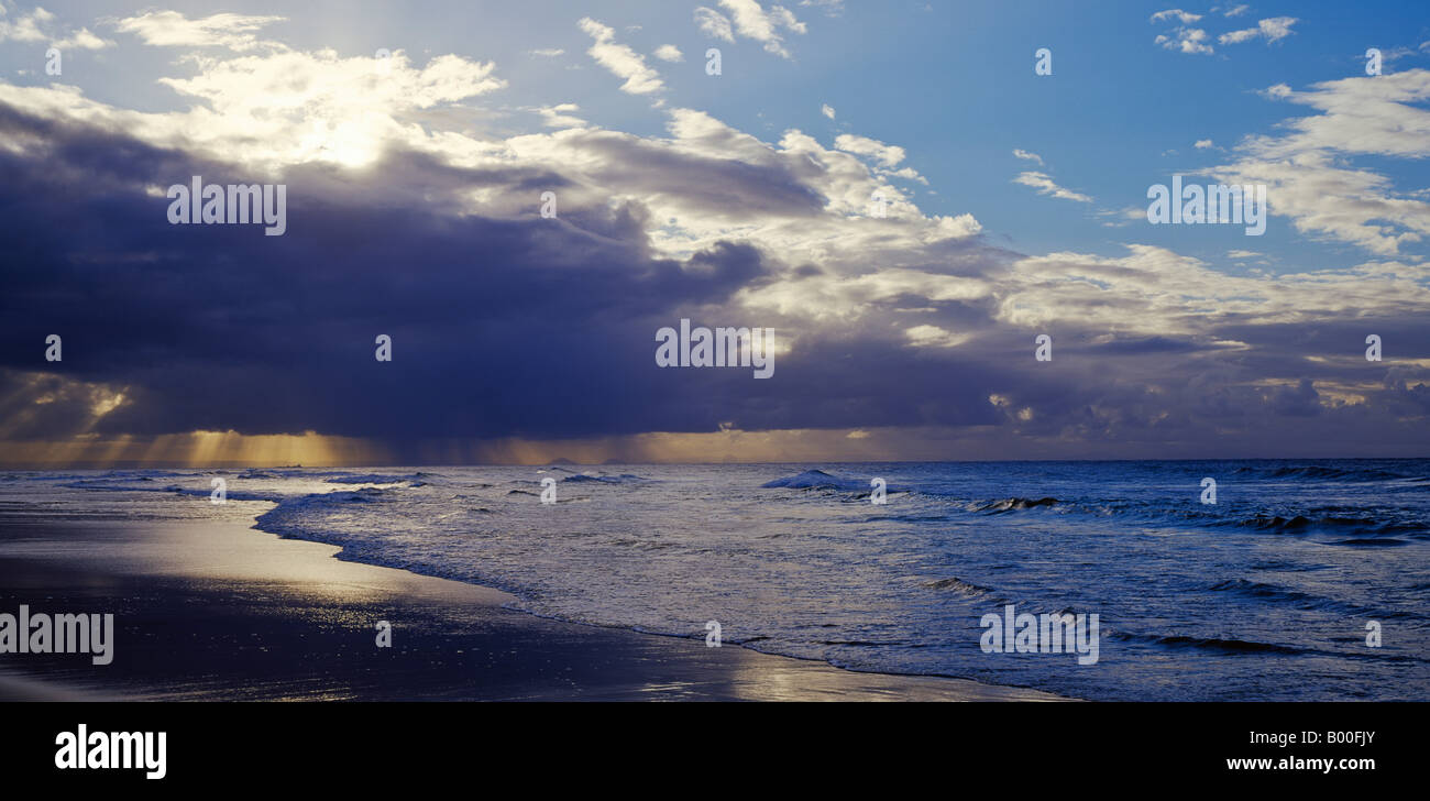 Storm clouds over Moreton Bay Moreton Island National Park Queensland ...