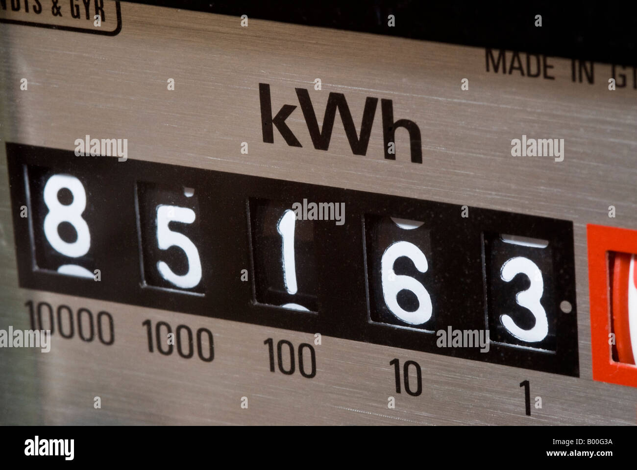 Electricity Meter Display Stock Photo - Alamy