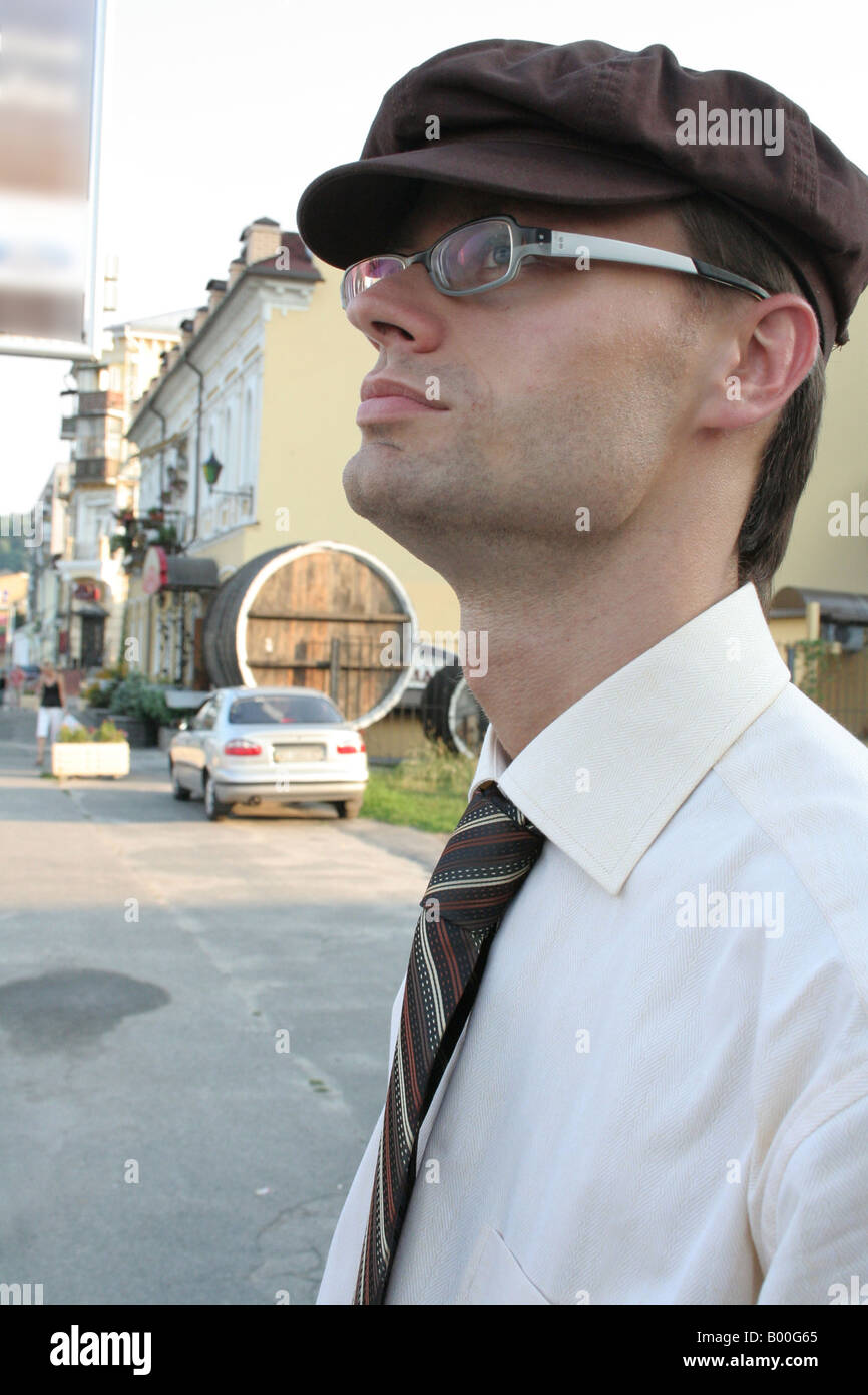 man in glasses Stock Photo - Alamy