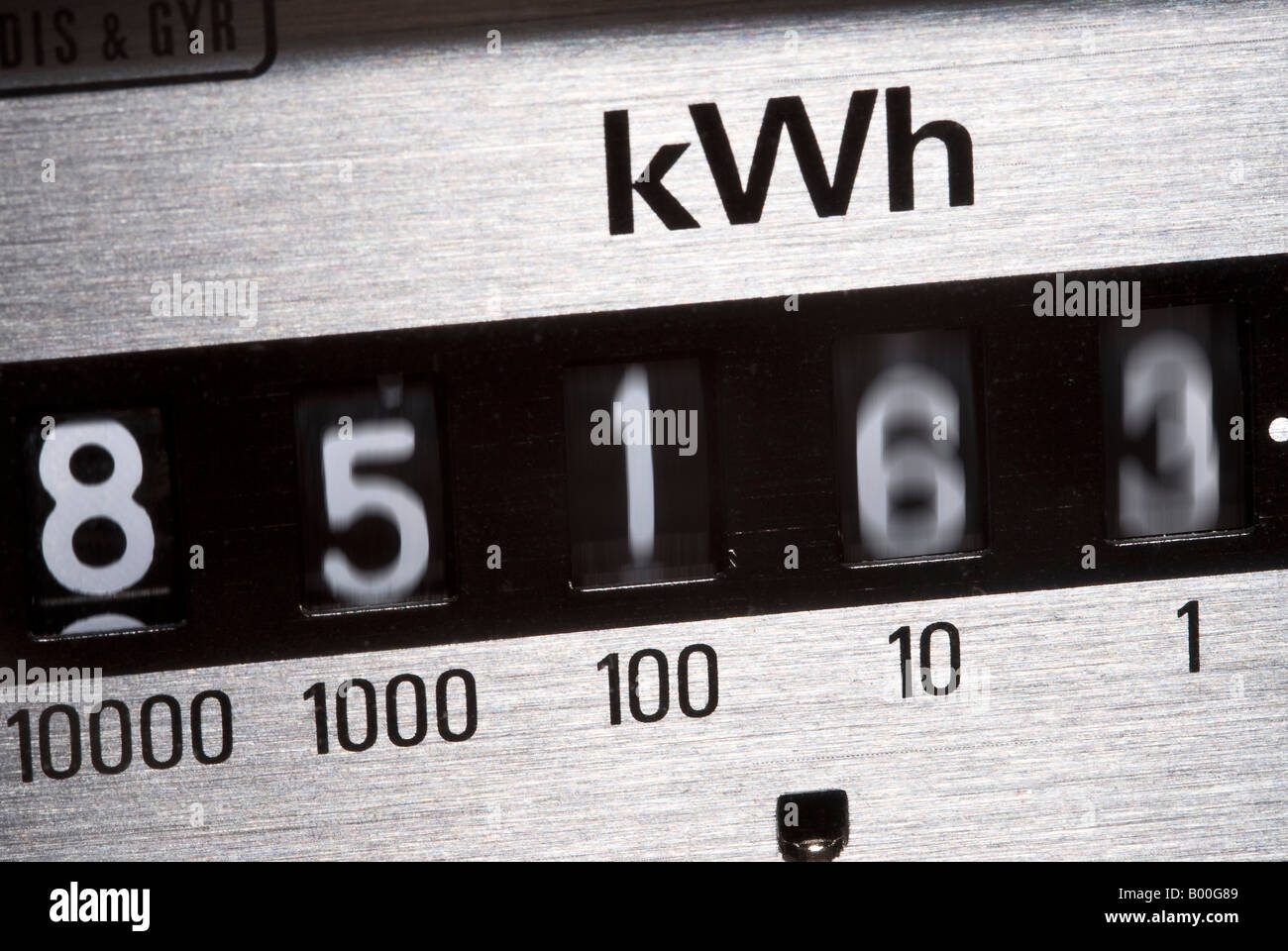 Electricity Meter Display Stock Photo - Alamy