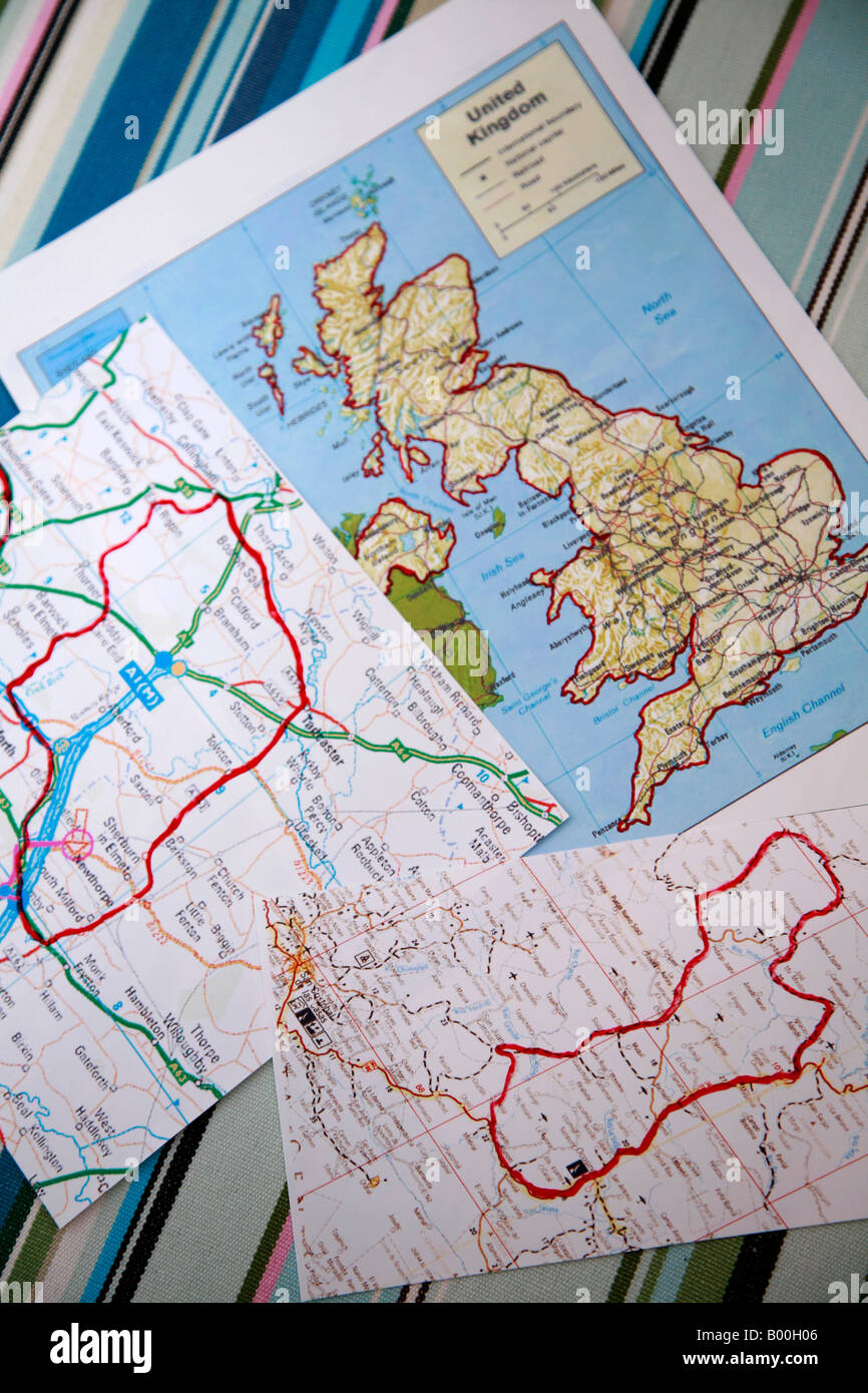 Uk map outline hi-res stock photography and images - Alamy