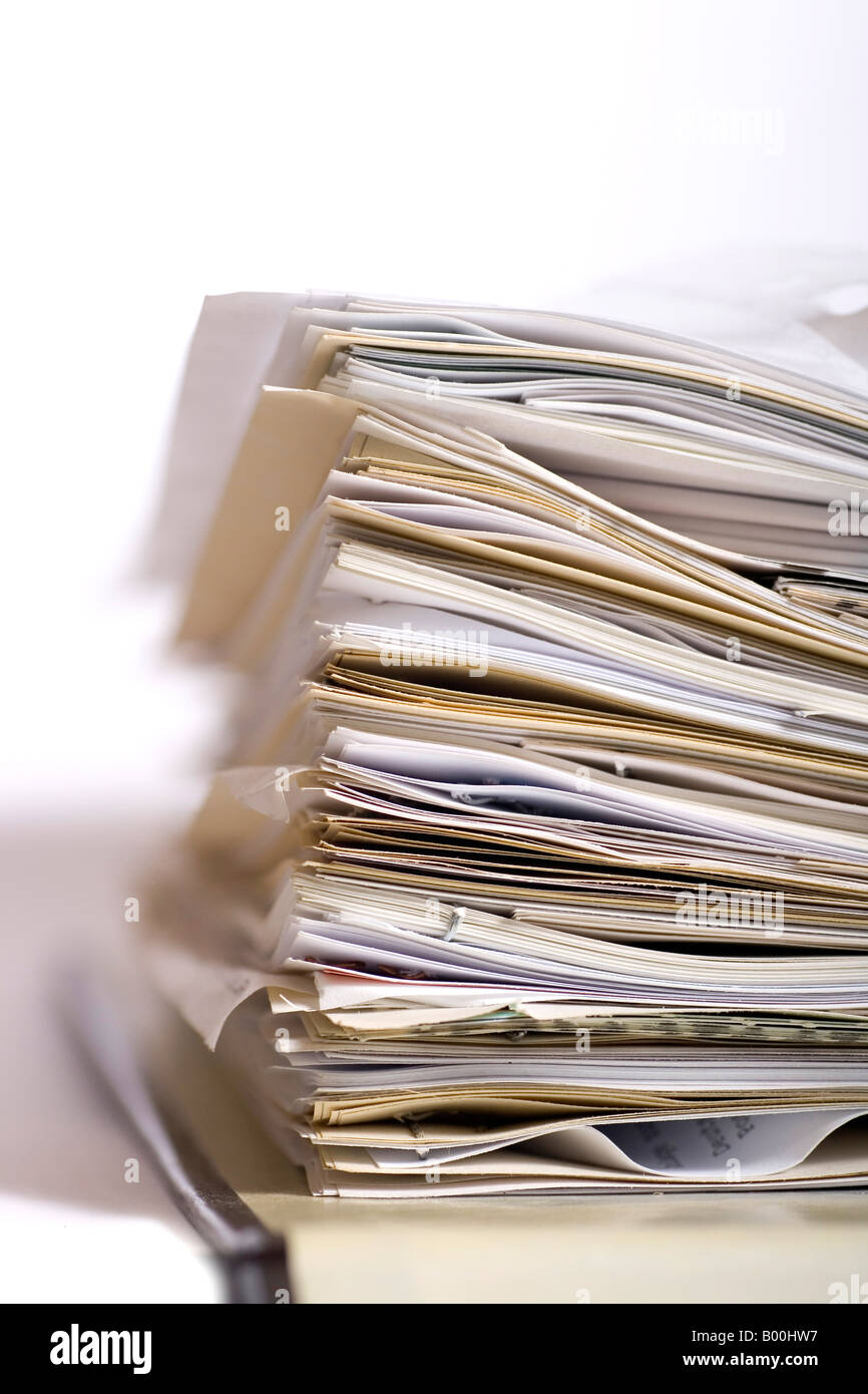 Piles of paper office hi-res stock photography and images - Alamy