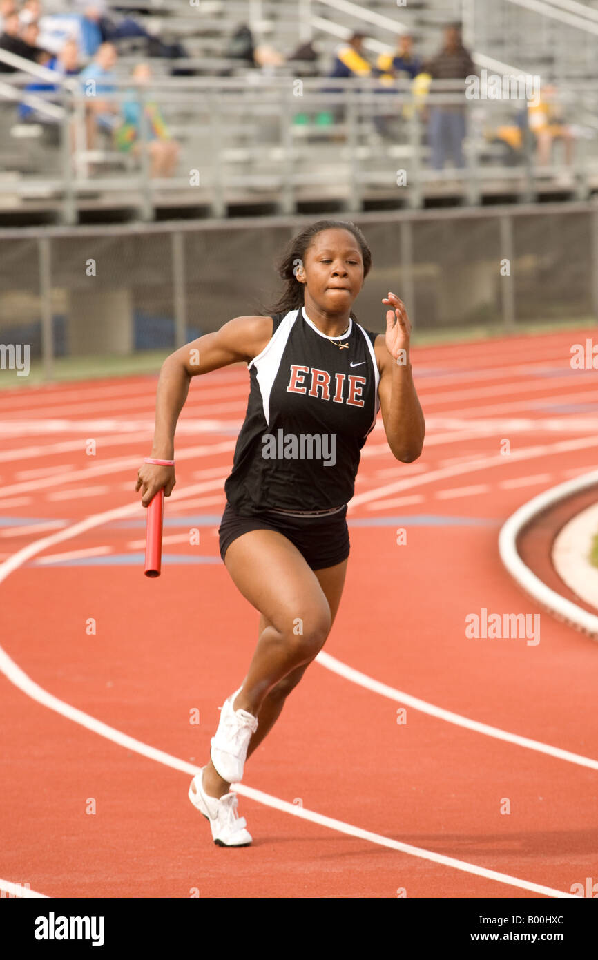 College Track and Field Stock Photo - Alamy