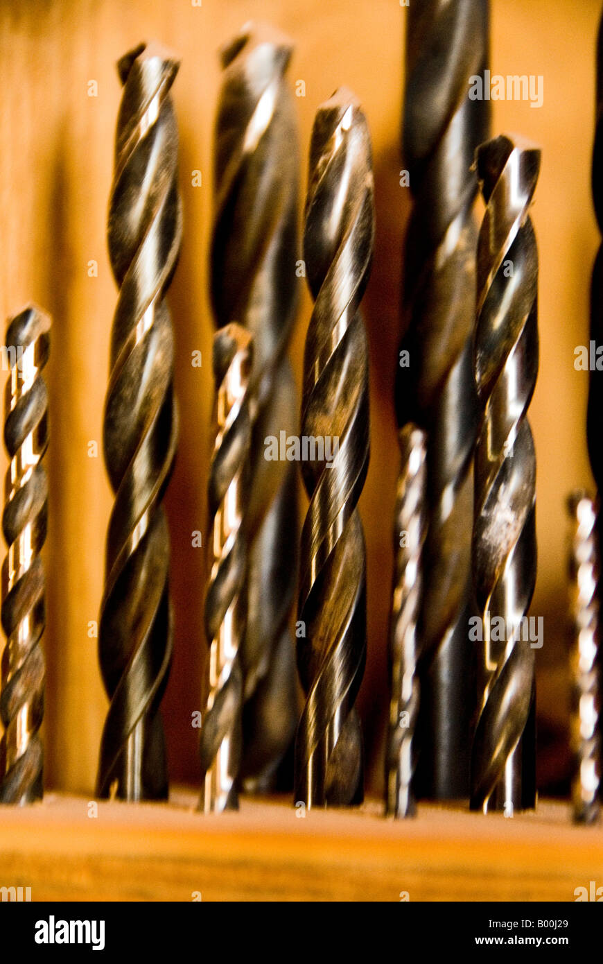 vertical arrangement of drill bits Stock Photo - Alamy
