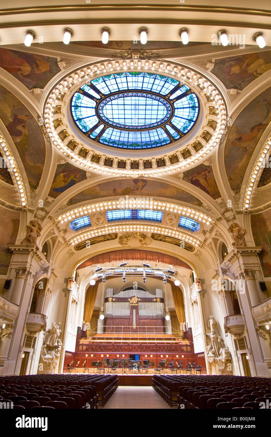 The Smetana Concert Hall of the Municipal House of Prague Stock Photo ...