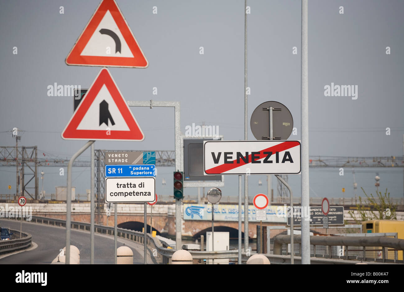 Signs in Venice, Italy Stock Photo - Alamy